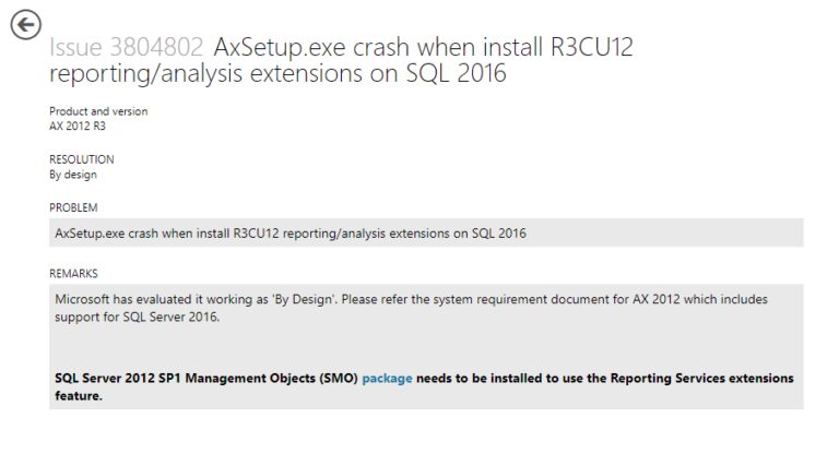 Reporting in AX 2012 R3 CU12 with SQL Server 2016 - DAXVision ERP ...